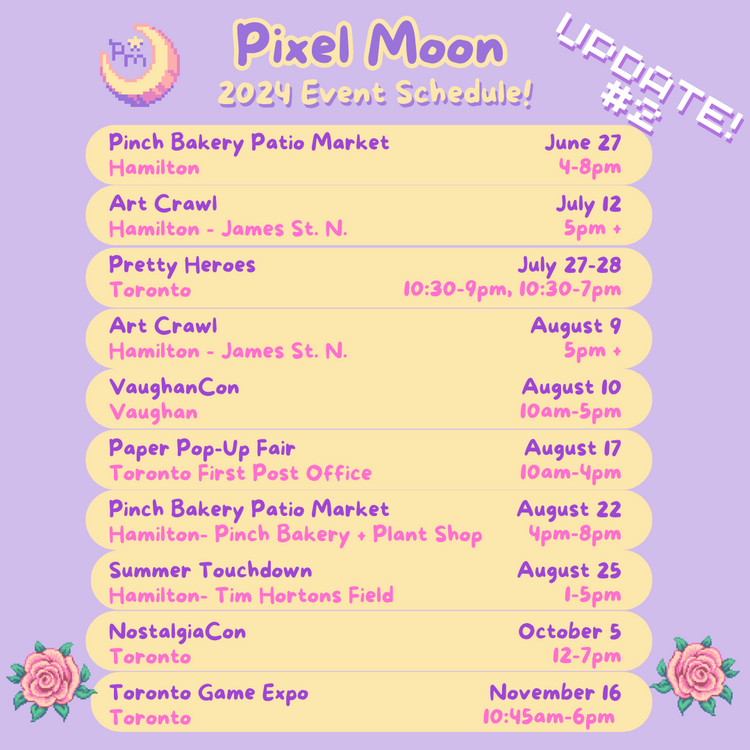 Pixel Moon Canada- Shop Pixel Art Stickers and Bookmarks