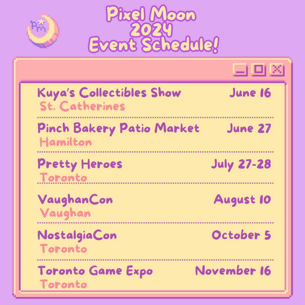 Pixel Moon Canada- Shop Pixel Art Stickers and Bookmarks