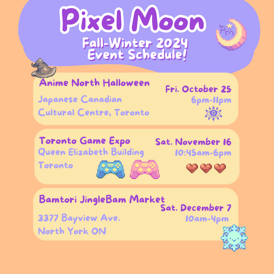 Pixel Moon Canada- Shop Pixel Art Stickers and Bookmarks